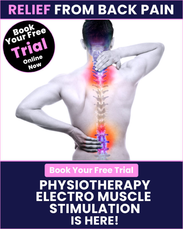 Back Pain Physiotherapy EMS, Relief & Exercise